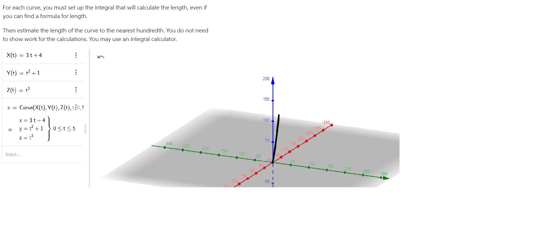 [Solved]: For each curve, you must set up the integral tha