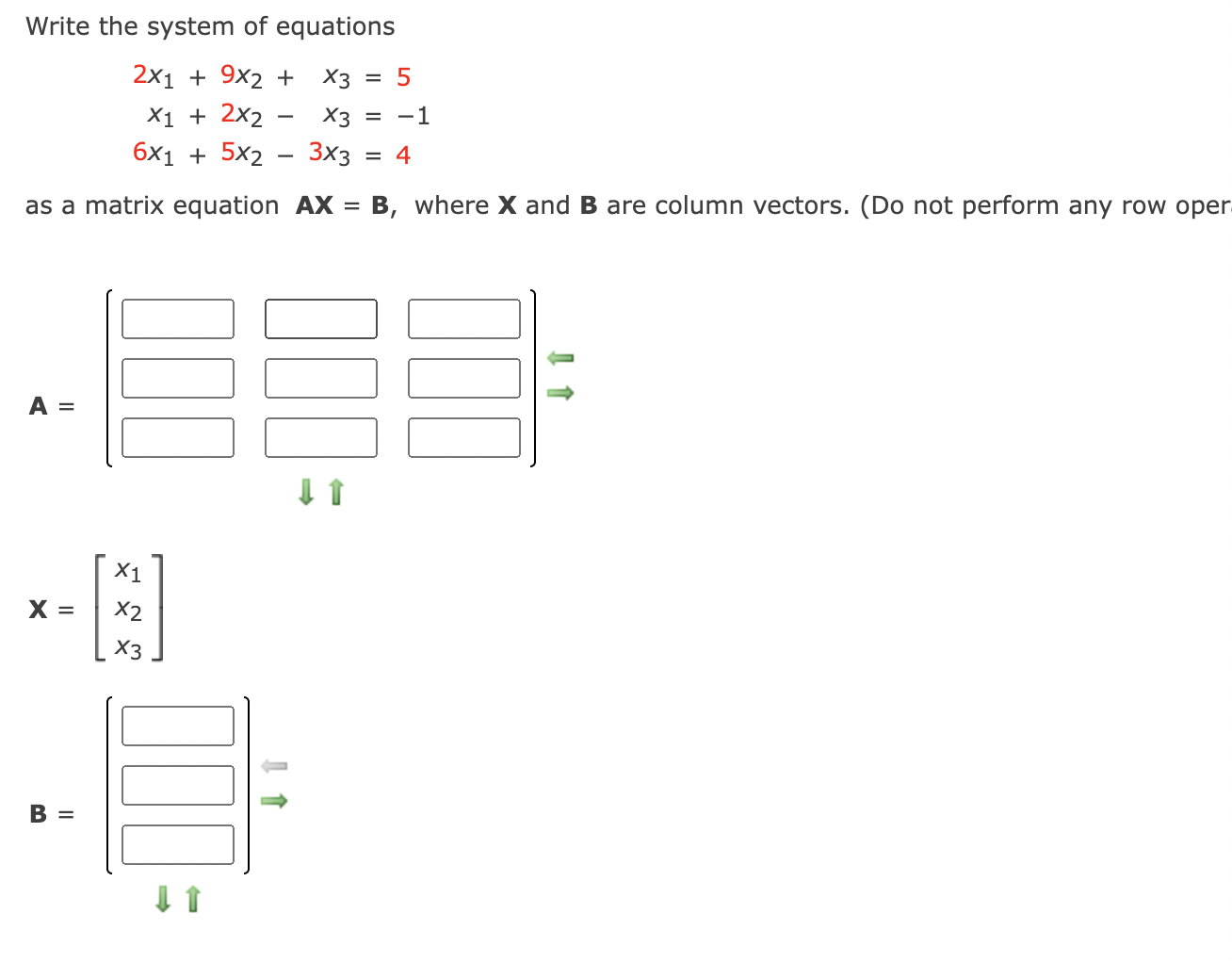 Solved Write the system of | Chegg.com