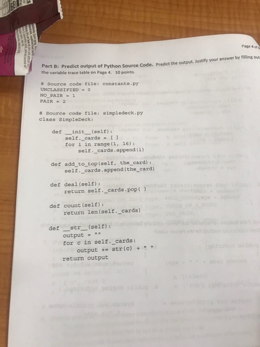 Solved Page & of Part C: Find errors in Python Source Code, | Chegg.com