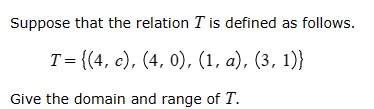Solved Suppose that the relation T is defined as follows. | Chegg.com