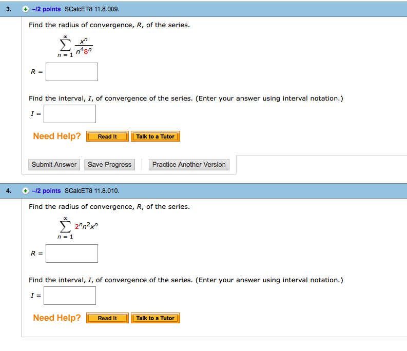 Solved +-/2 points SCalcET8 11.8.009 3. Find the radius of | Chegg.com