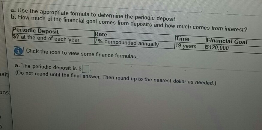 Solved a. Use the appropriate formula to determine the | Chegg.com