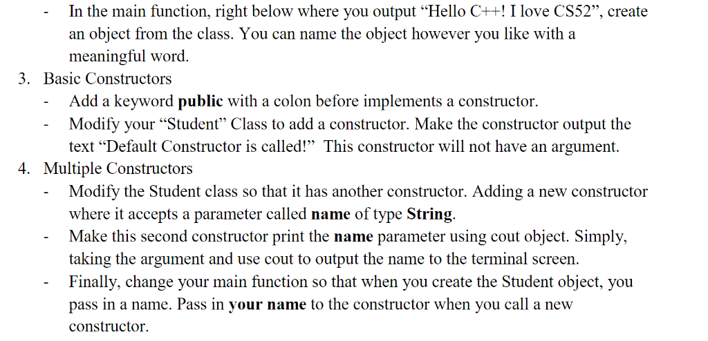 Solved Write a C++ program for the instructions below. | Chegg.com