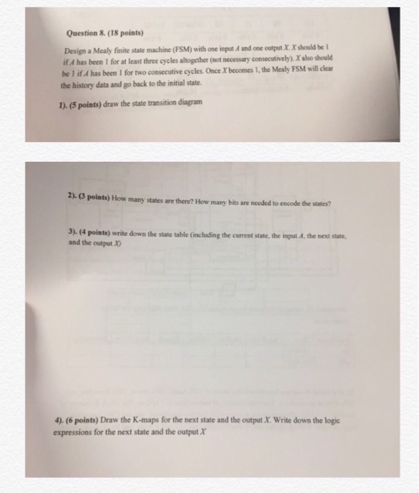 Solved Question &.(18 points) Design a Mealy finite state | Chegg.com Solved Question &.(18 points) Design a Mealy finite state | Chegg.com