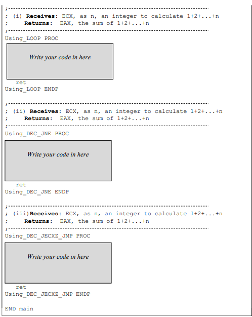4. Copy the assembly programming code below. Complete | Chegg.com