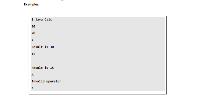 a) Calculator (Calc) Class You task is to implement a | Chegg.com