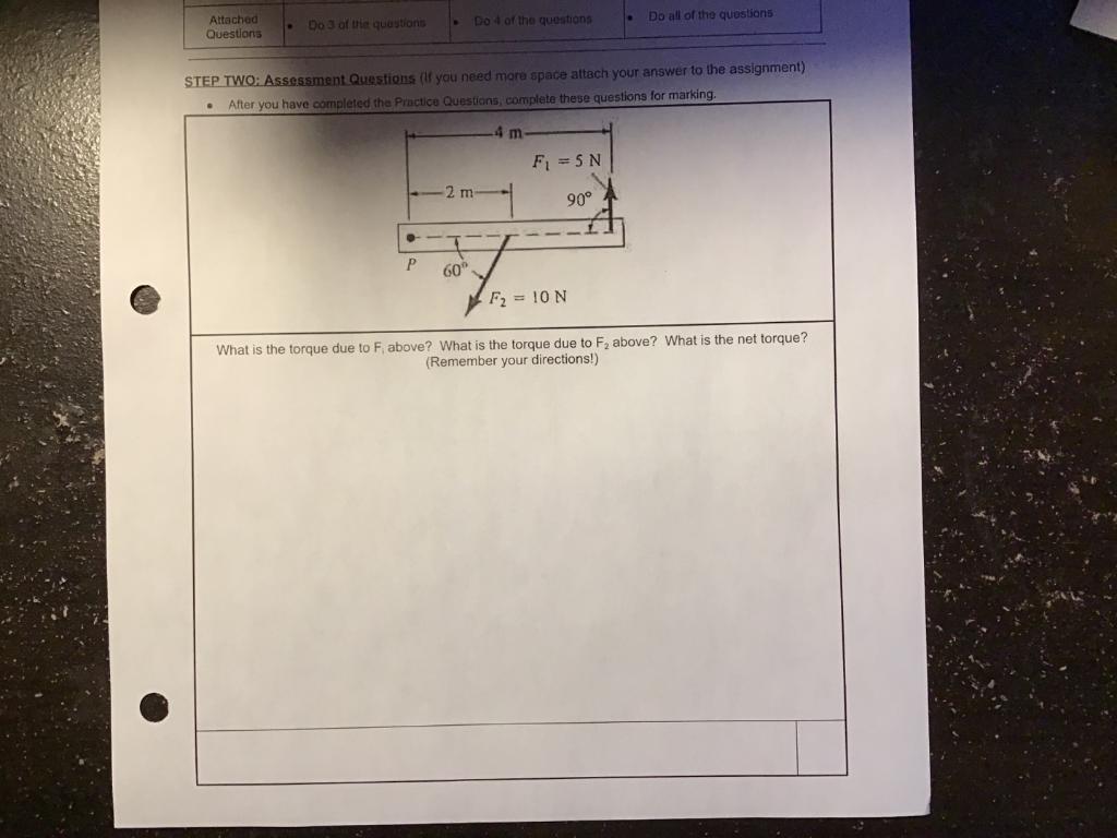 STEP TWO: Assessment Questions (if you need more | Chegg.com