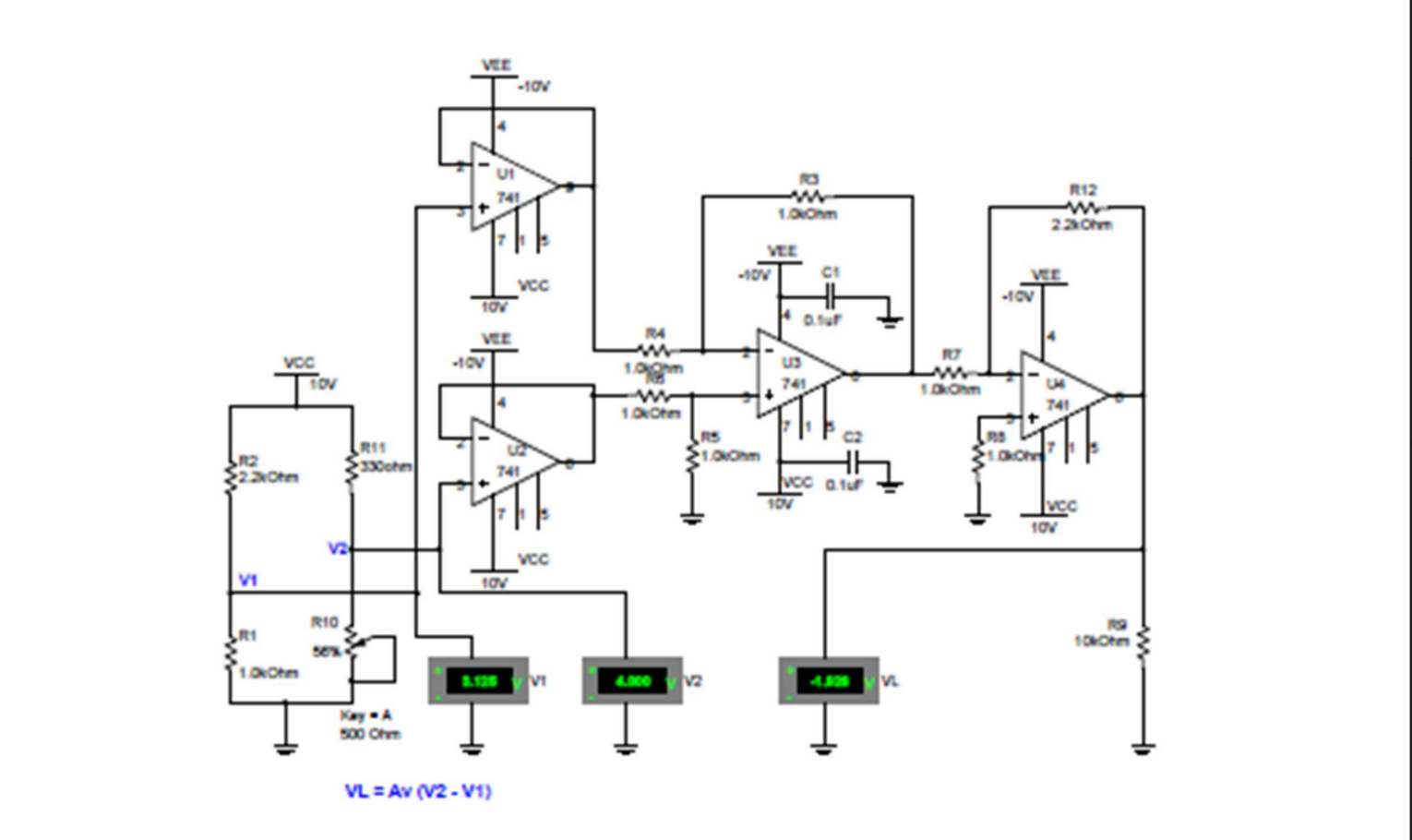 Solved Procedure/Tasks Using Multisim 1. Build the circuit | Chegg.com