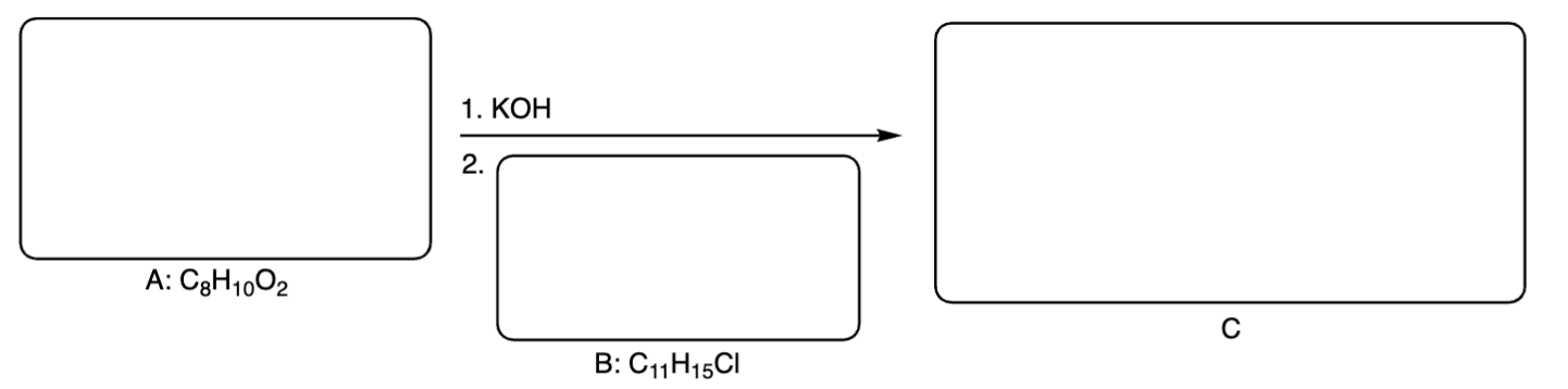 Solved a) In the reaction scheme below, compound A (C8 | Chegg.com