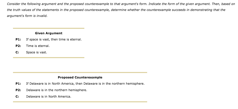 Solved Consider the following argument and the proposed | Chegg.com