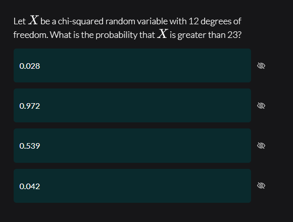 Solved Let X be a chi-squared random variable with 12 | Chegg.com