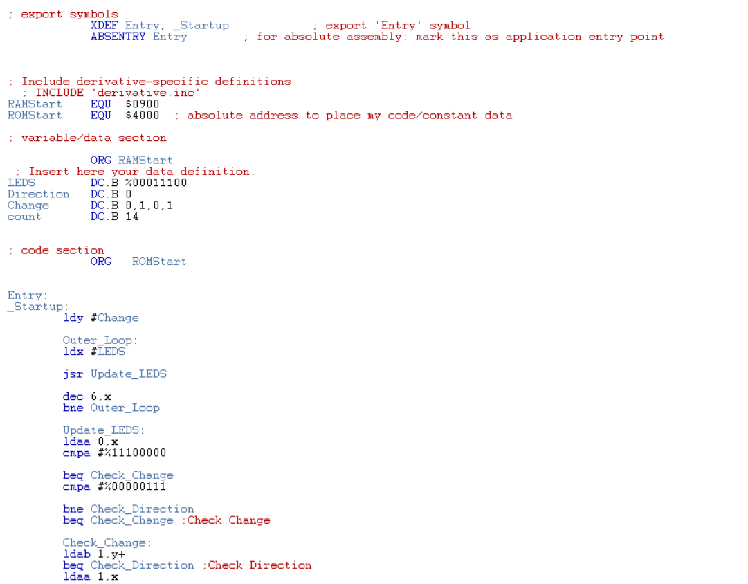 export symbols XDEF Entry, _Startup ABSENTRY Entry ; | Chegg.com