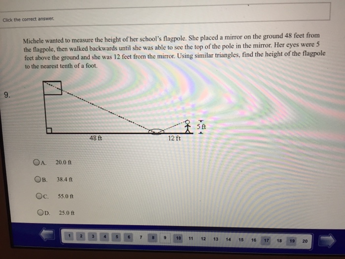 Solved Michele warned to measure the height of her school s | Chegg.com