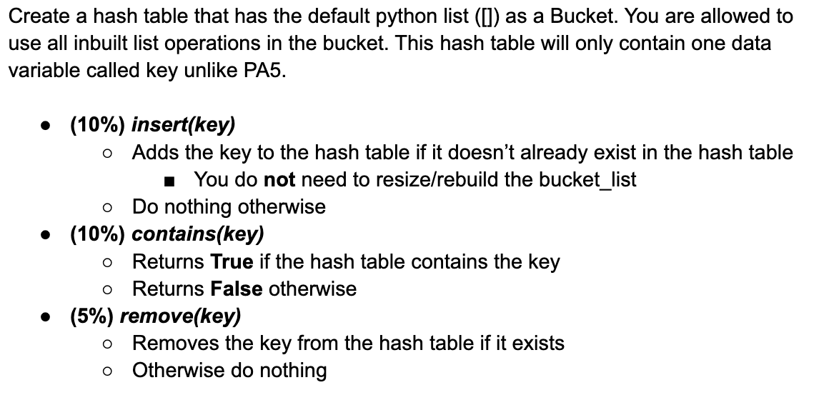 Solved class HashTable: def __init__(self): #set a fixed | Chegg.com
