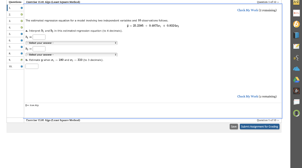 Solved Questions Exercise 15.01 Algo (Least Square Method) | Chegg.com