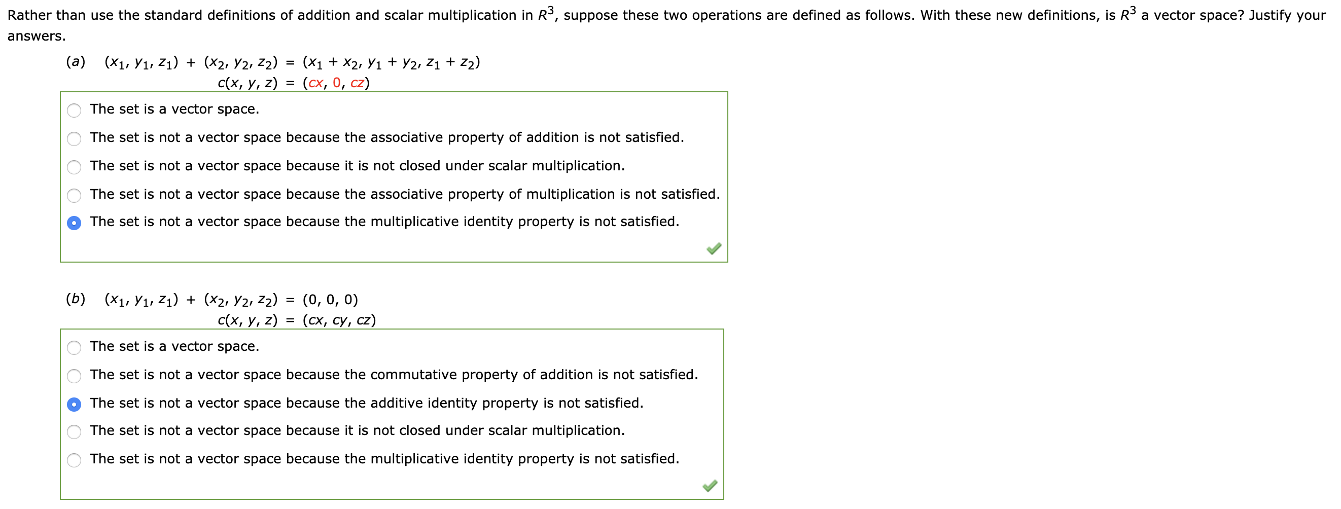 Solved Rather than use the standard definitions of addition | Chegg.com