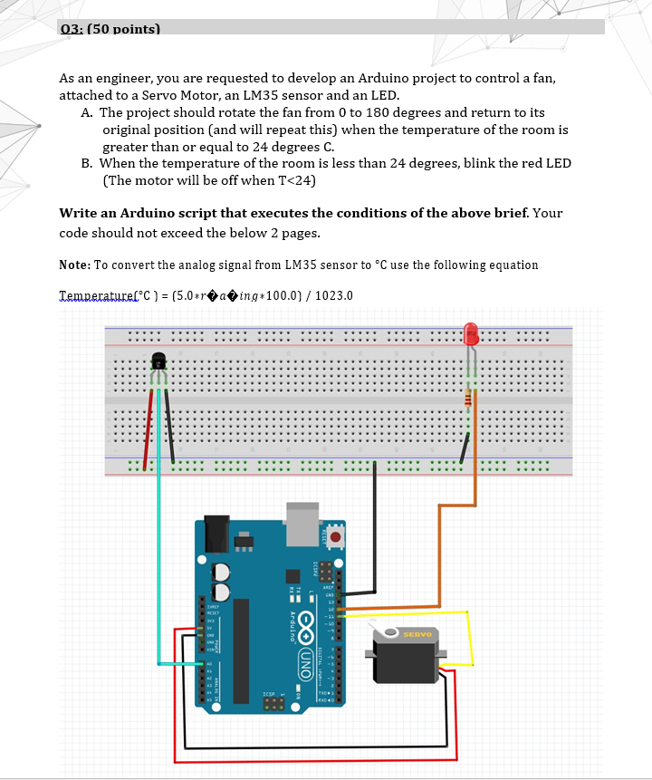 Solved 03: (50 points) As an engineer, you are requested to | Chegg.com