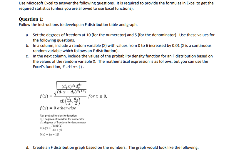 Use Microsoft Excel to answer the following | Chegg.com