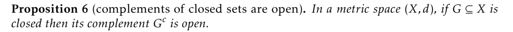 Solved Theorem 3 (open iff complement is closed). In a | Chegg.com