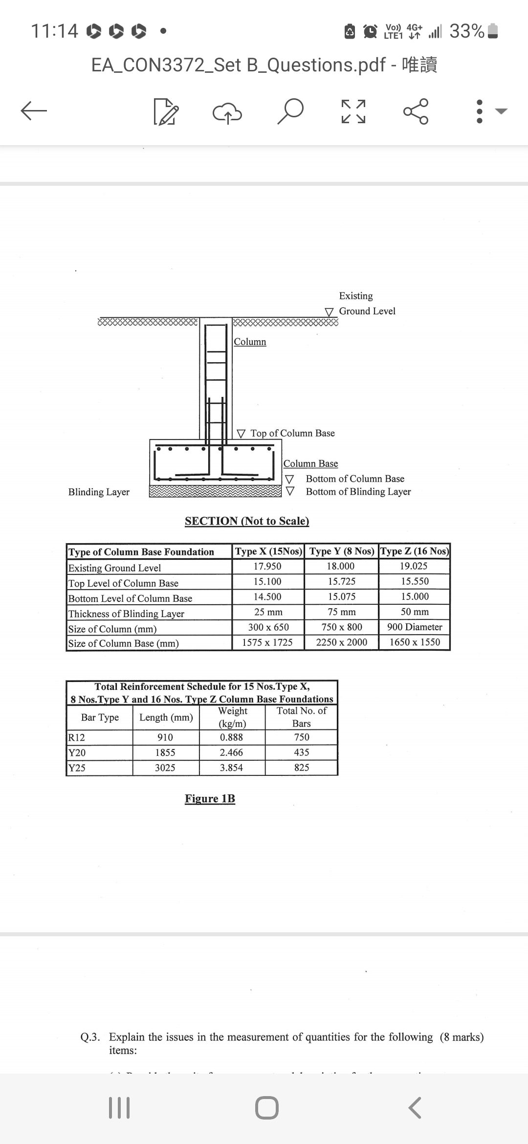 Measurement Section - Figure 1B Q.1. Figure 1(a) | Chegg.com