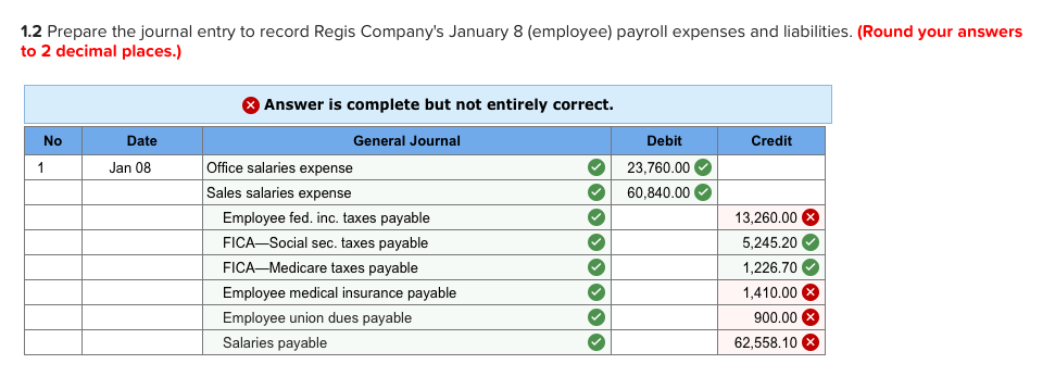 Solved On January 8, the end of the first weekly pay period | Chegg.com