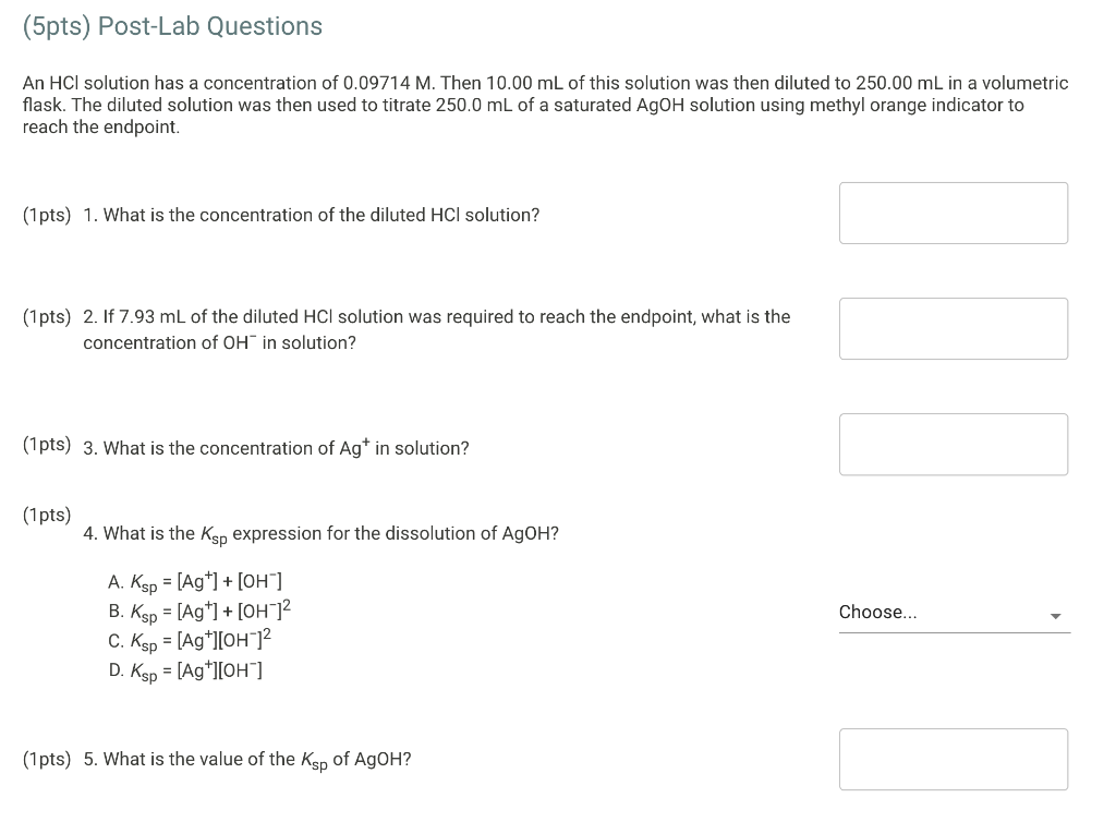 Solved Data And Lab Submission - Determination of Solubility | Chegg.com