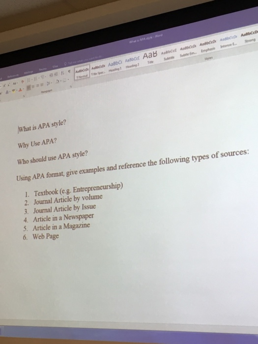 Solved What is APA style? Why Use APA? Who should use APA | Chegg.com