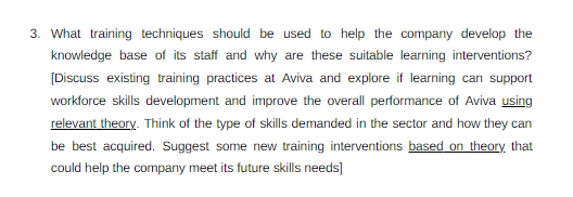 Solved 3. What training techniques should be used to help | Chegg.com