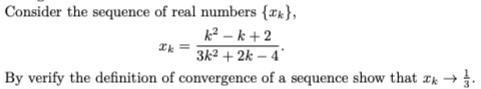 Solved Consider the sequence of real numbers {xk}, | Chegg.com