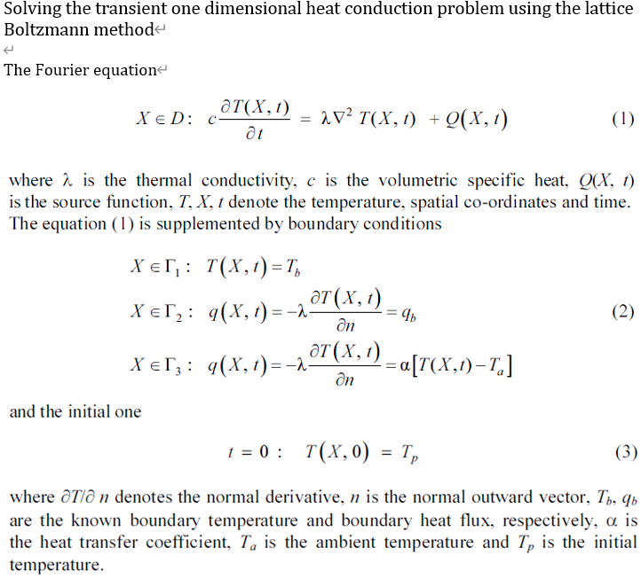 Solving the transient one dimensional heat conduction | Chegg.com