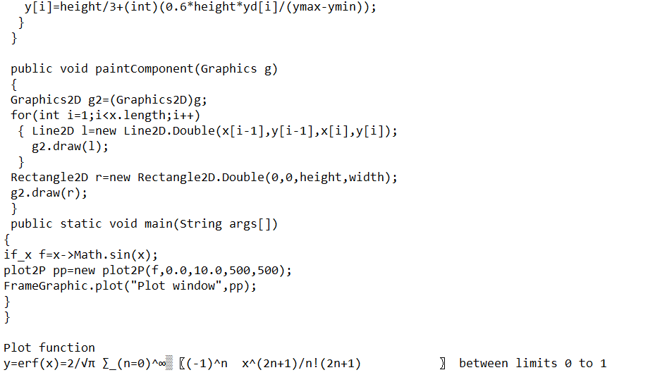 Solved Question 5 A Very Simple Plot Program Plot2d Is Given