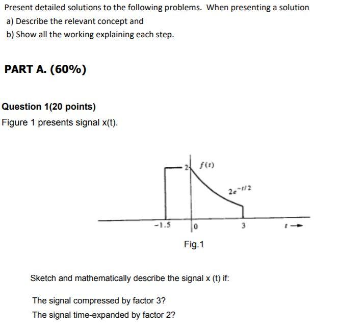 Solved Present detailed solutions to the following problems. | Chegg.com