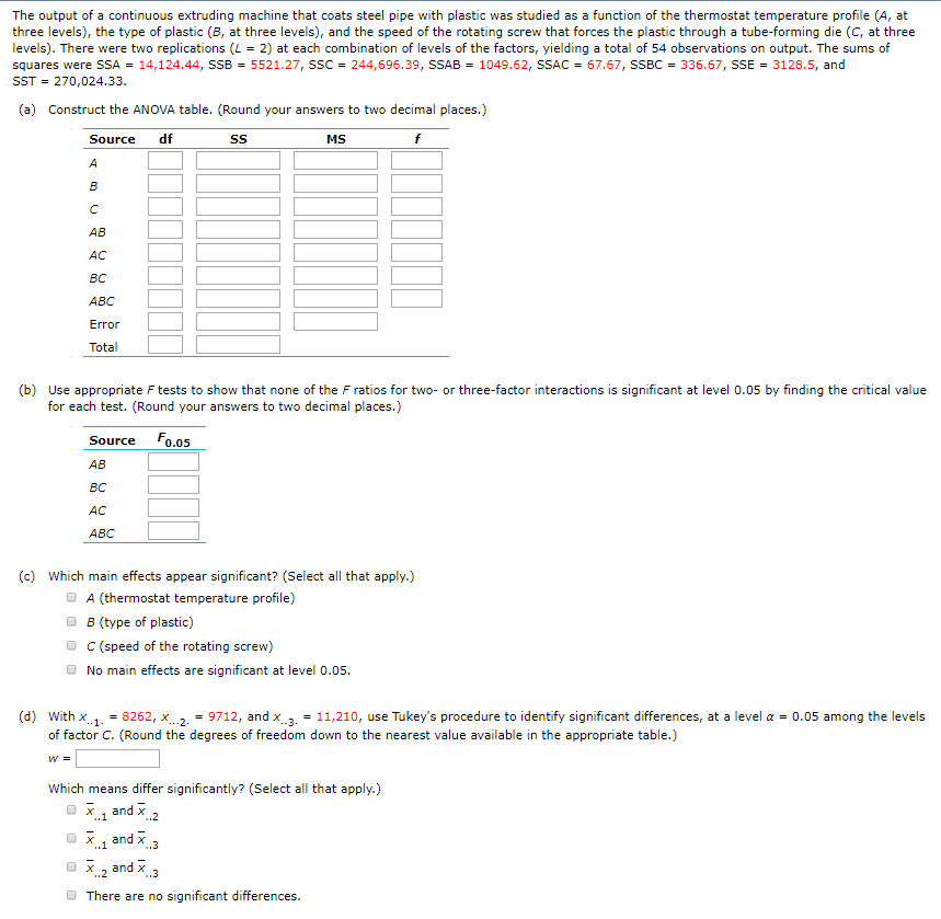 Solved The output of a continuous extruding machine that | Chegg.com