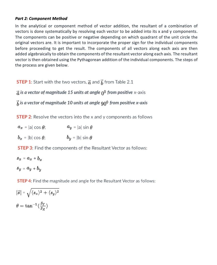 Solved 12. Follow steps 4-10 for different vectors now and | Chegg.com
