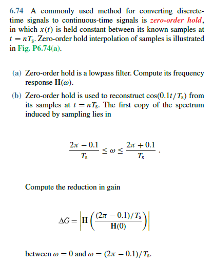 6.74 A commonly used method for converting discrete- | Chegg.com