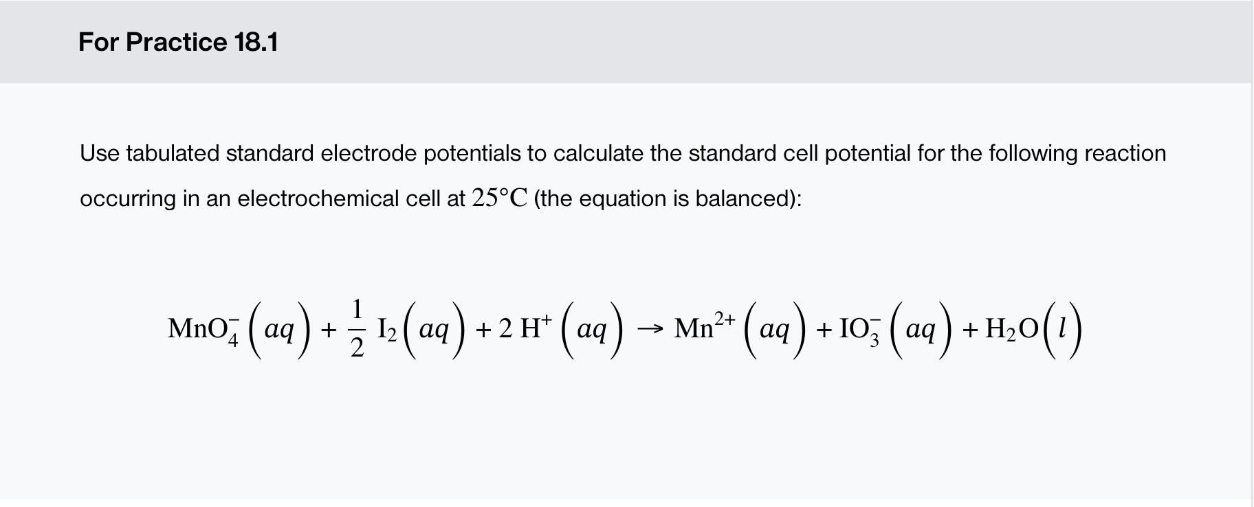 Solved Use tabulated standard electrode potentials to | Chegg.com