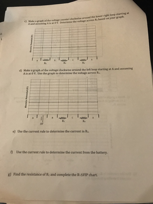 Solved We want to complete the R-AVIP chart for the circuit | Chegg.com