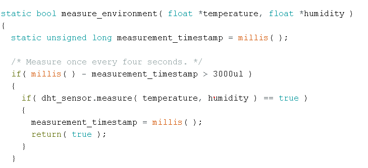 Solved static bool measure_environment ( float *temperature, | Chegg.com