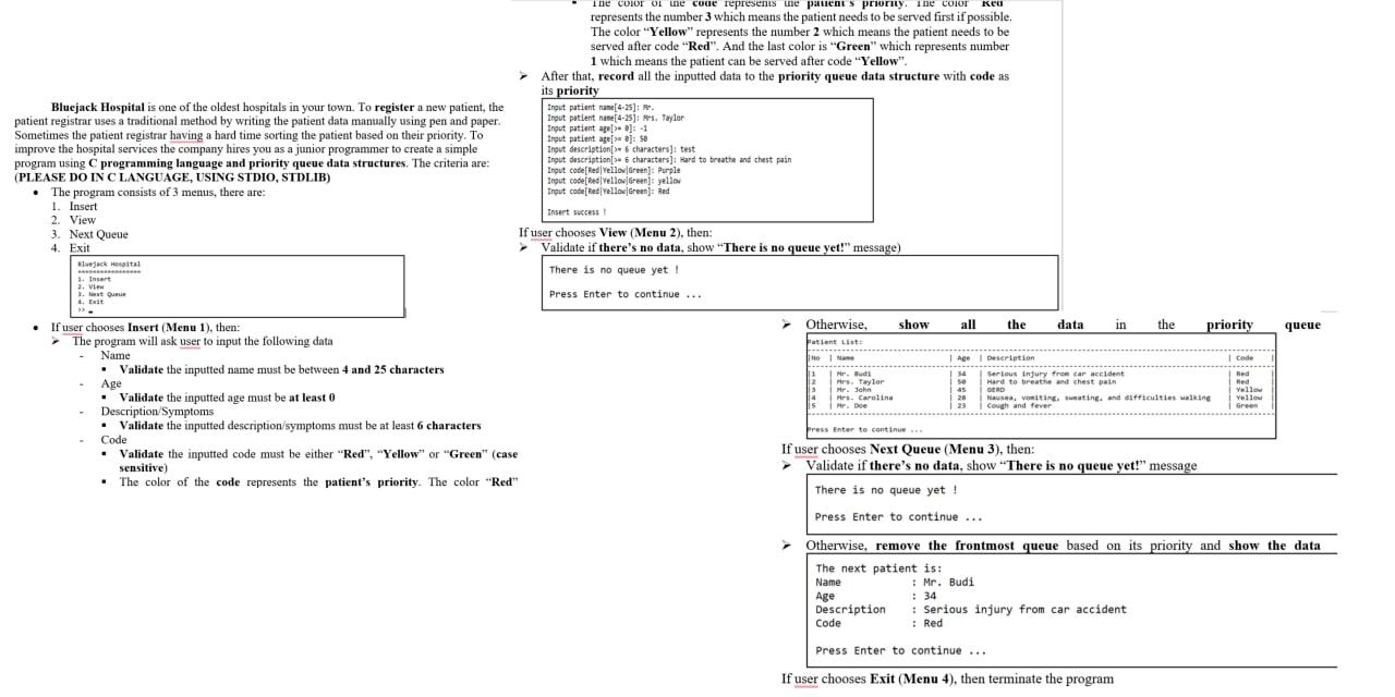 Solved The color of the code represents the patients | Chegg.com