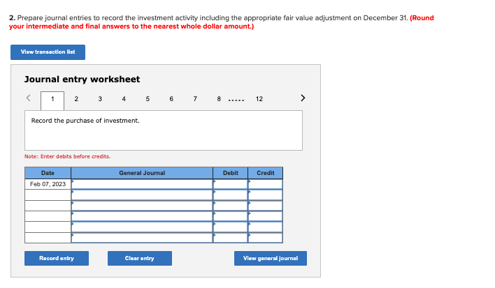 Solved Prepare journal entries to record the investment | Chegg.com