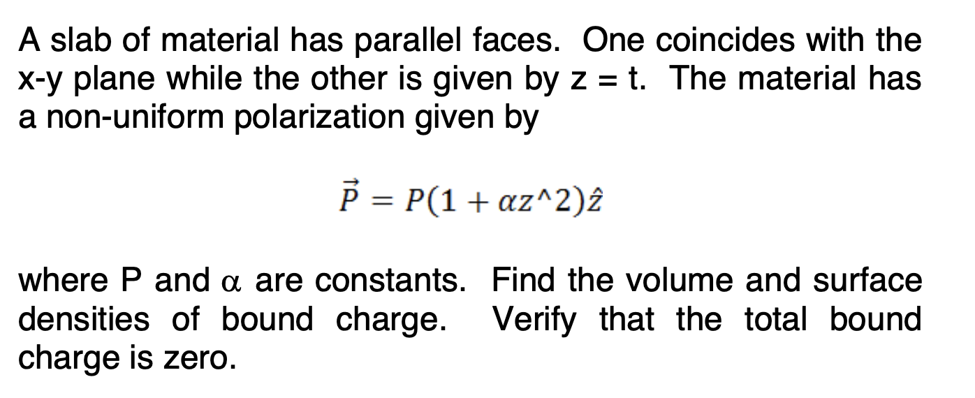 Solved A slab of material has parallel faces. One coincides | Chegg.com
