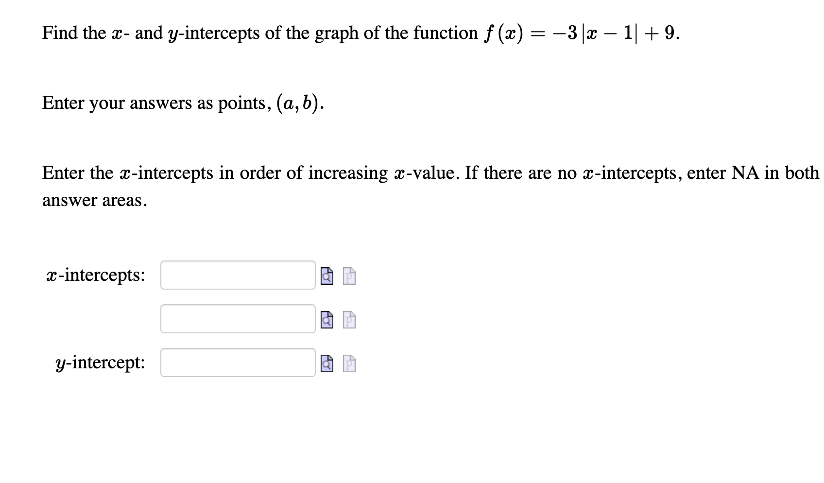 Solved Find the x- and y-intercepts of the graph of the | Chegg.com