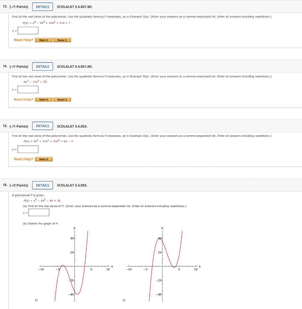 Solved 2. (1/2 points) DETAILS PREVIOUS ANSWERS SCOLALG7 | Chegg.com