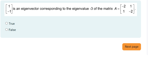 Solved [1−1] is an eigenvector corresponding to the | Chegg.com