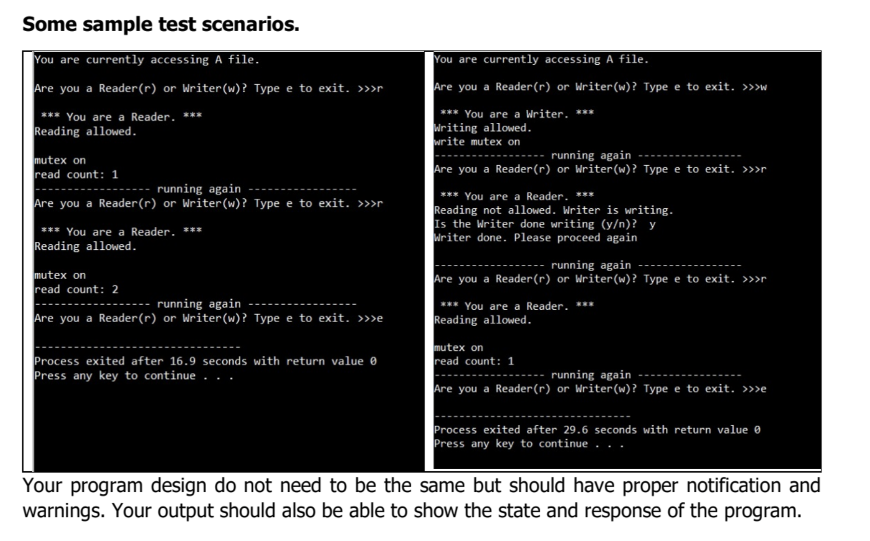 Solved The Reader Writers Problem Of Threads With 