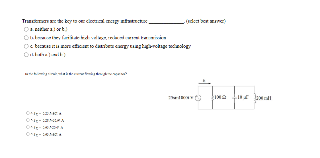 Solved Transformers are the key to our electrical energy | Chegg.com