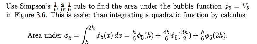 Solved = Use Simpson's á hy a rule to find the area under | Chegg.com