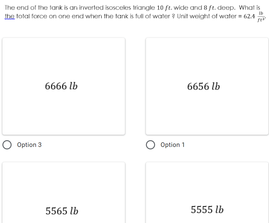 Solved The end of the tank is an inverted isosceles triangle | Chegg.com