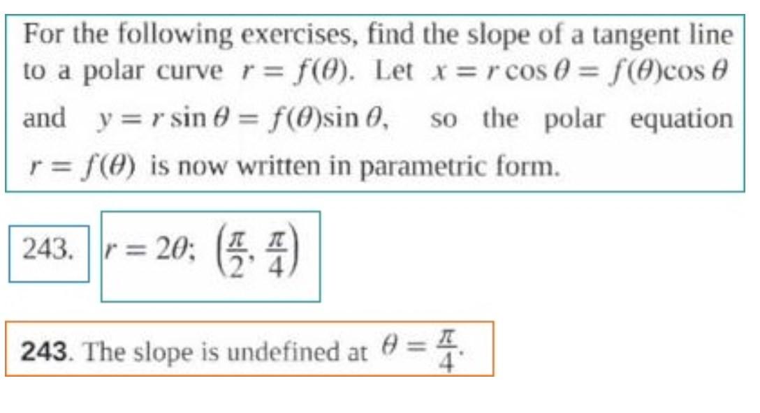 Solved For the following exercises, find the slope of a | Chegg.com