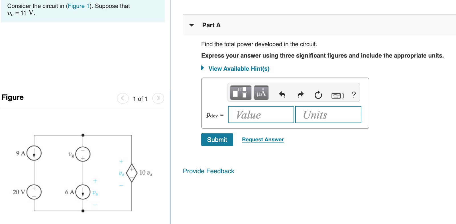 Solved Consider the circuit in (Figure 1). Suppose that Vo = | Chegg.com